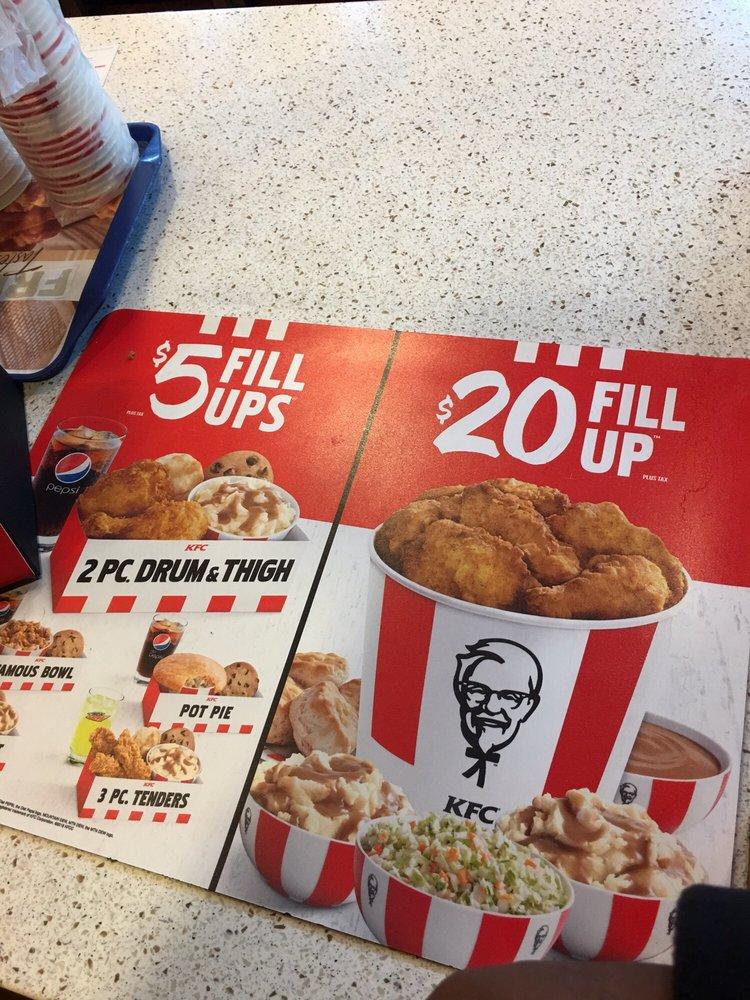 Menu at KFC fast food, Randallstown, Liberty Rd