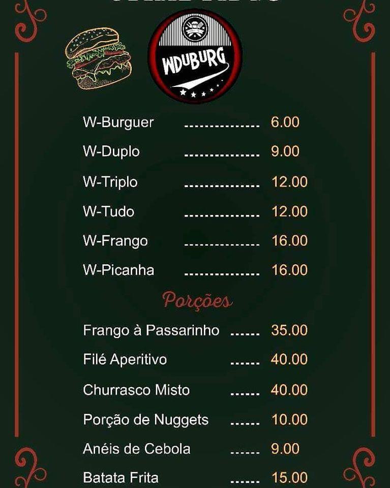 Menu at PAPA HOUSE restaurant, Rio de Janeiro