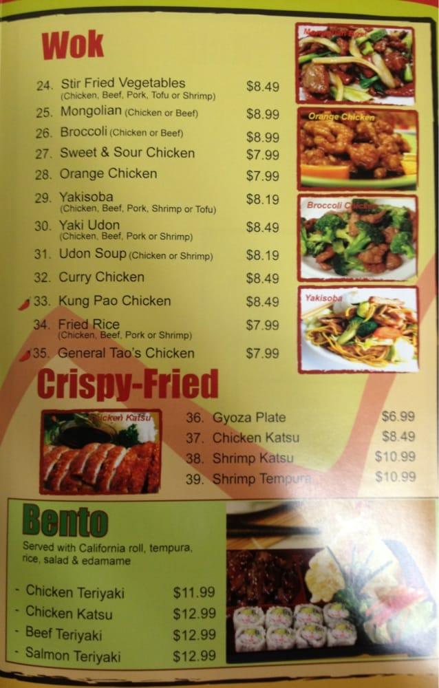Menu at OSAKA GRILL TERIYAKI restaurant, Bothell