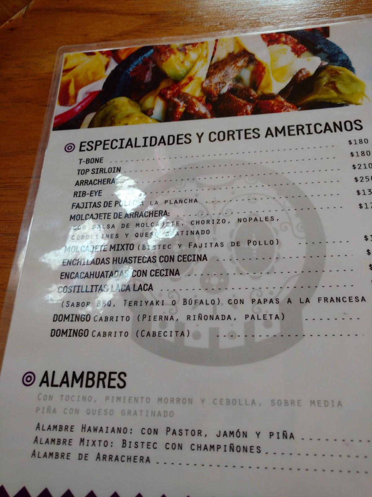 Carta de Laca Laca Restaurante, Ciudad Valles, Blvd. Mexico - Laredo 1212