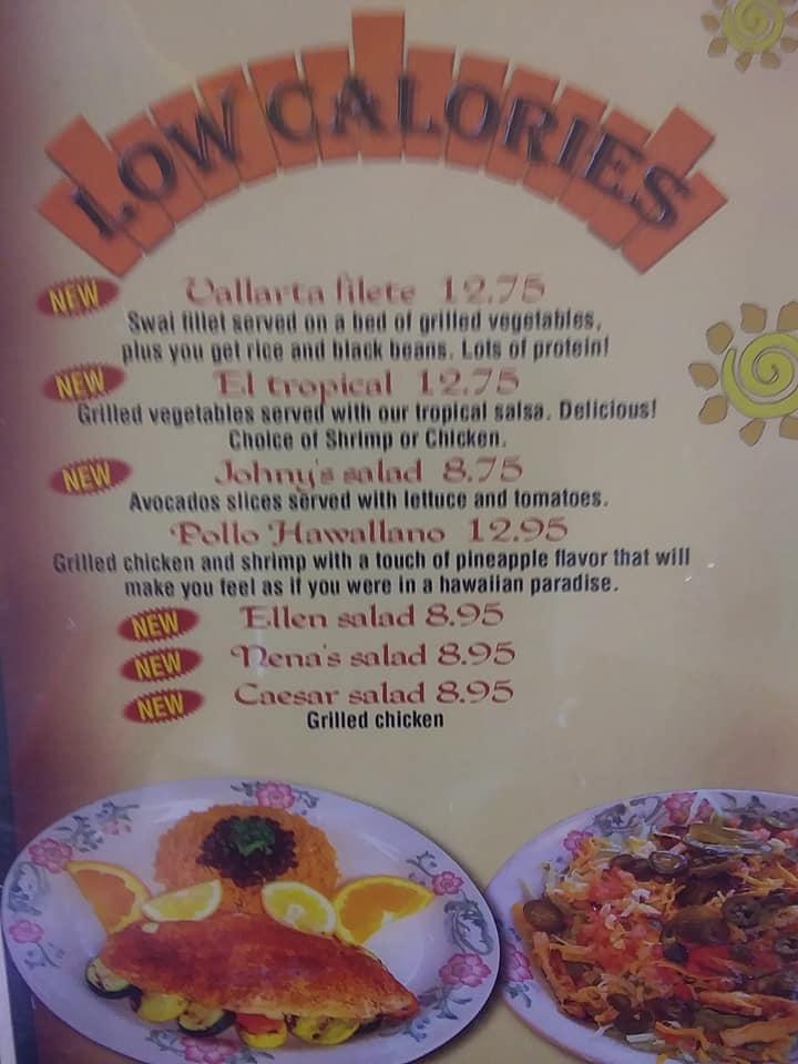 Menu at Guadalajara Grill restaurant, Jefferson