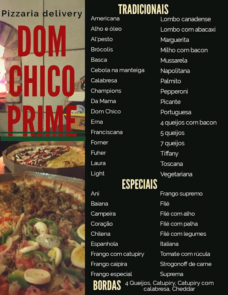 Menu em Dom Chico Prime - Pizza Delivery pizzaria, Canela, R. Tio Elías