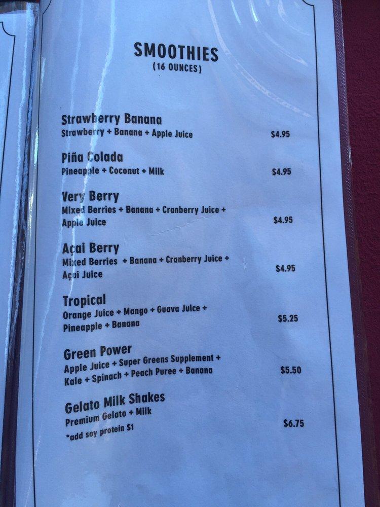 Menu at Lily's Creperie restaurant, San Mateo