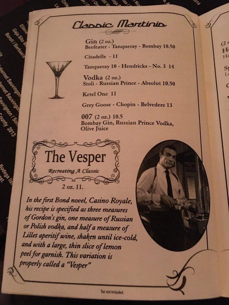 Menu at Tango Nuevo pub & bar, Kingston