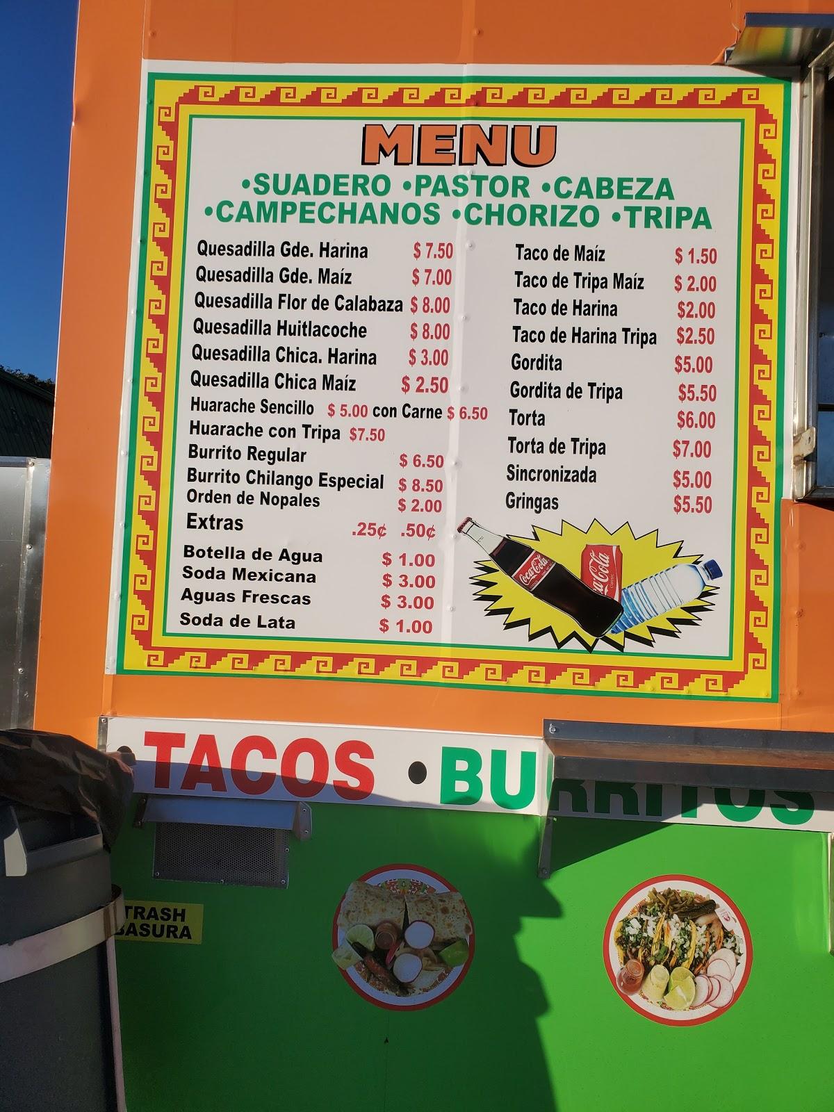 Menu at Taqueria Hecho En Mexico (Food Truck) restaurant, Houston ...