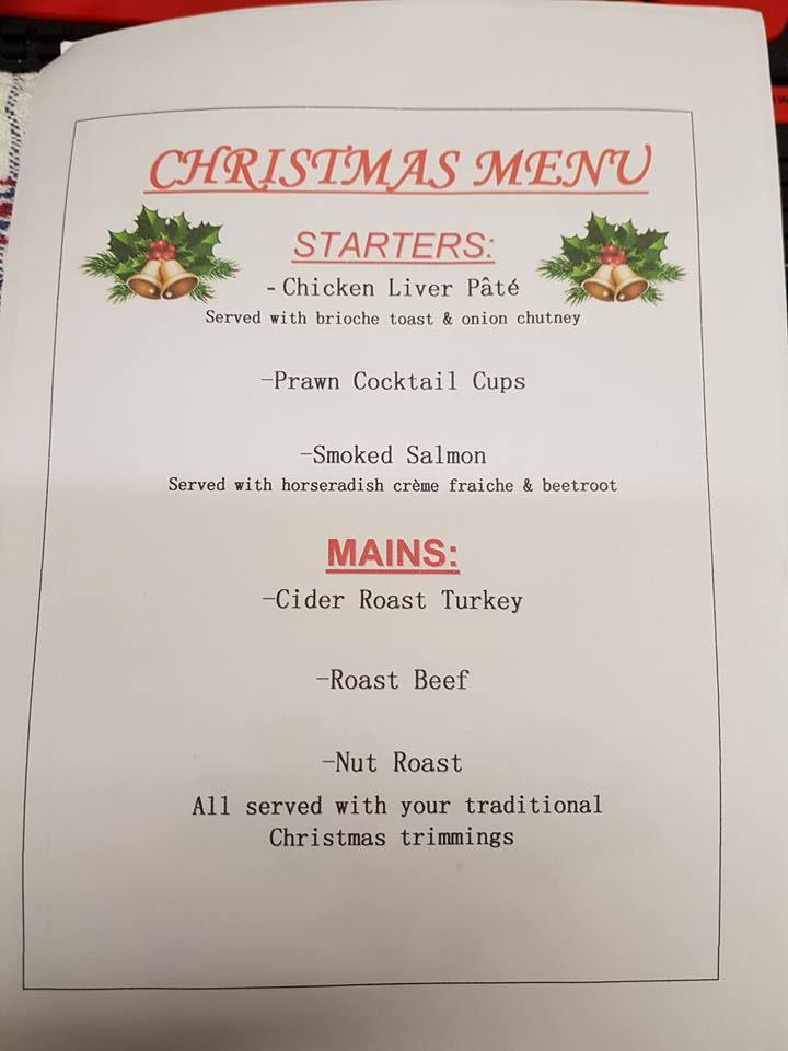 Menu at The Windham Arms pub & bar, Sheringham