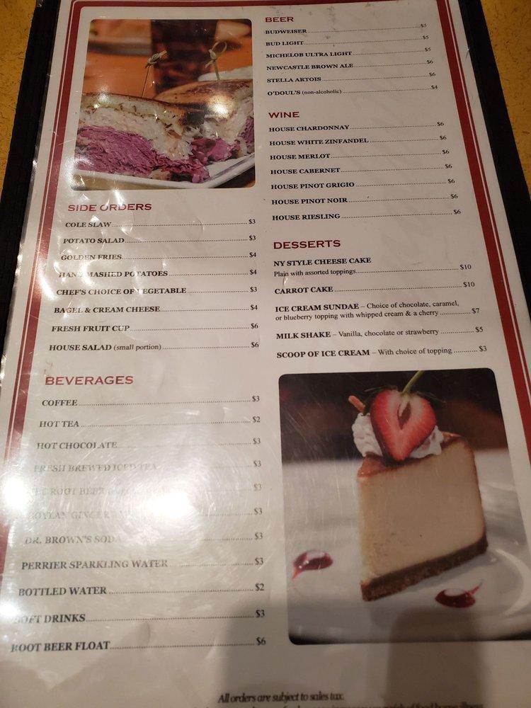 Menu at 1st Street Deli (in Seminole Casino Hotel) restaurant, Immokalee