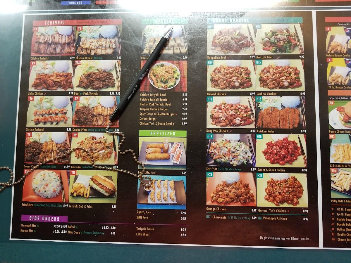 Menu at Burger Stop restaurant, Everett