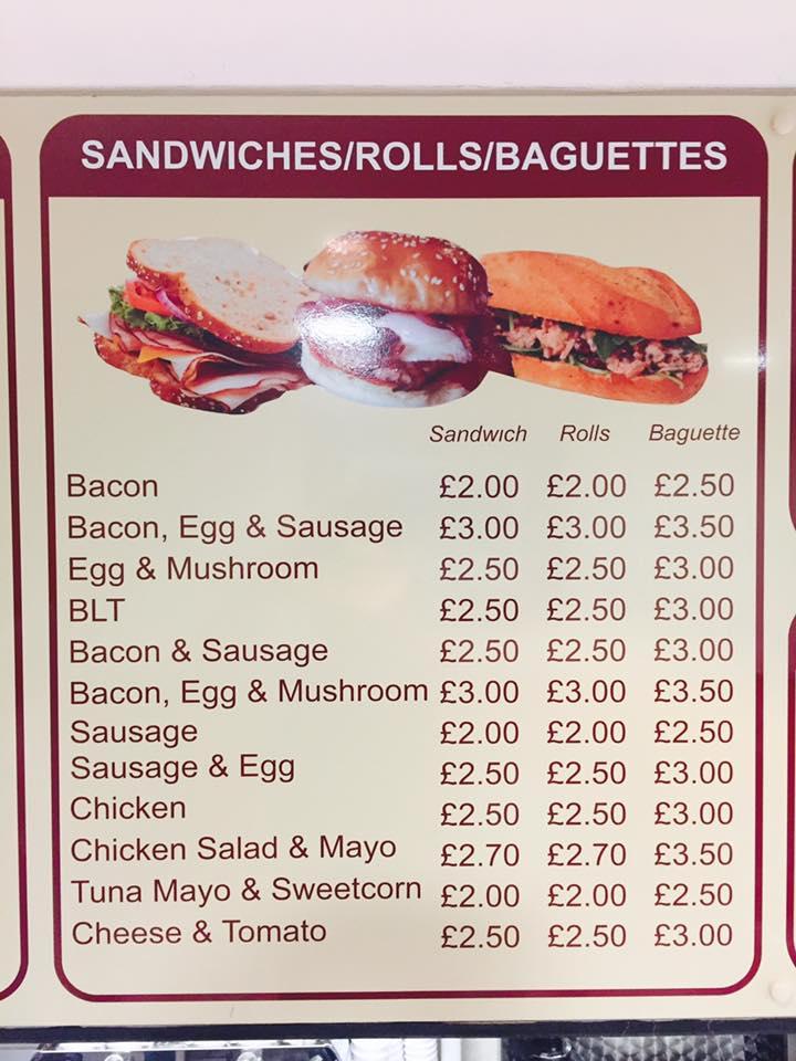 Menu at Forest Cafe, Erith, 35 Forest Rd
