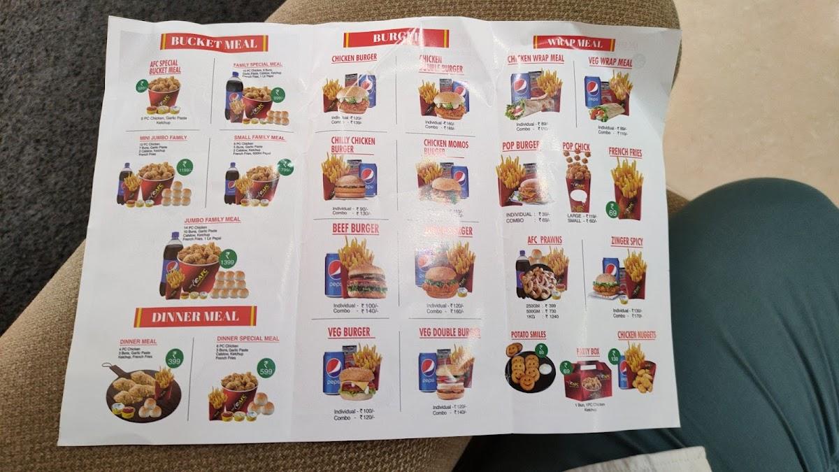 Menu at American Fried chicken-AFC, Nadapuram
