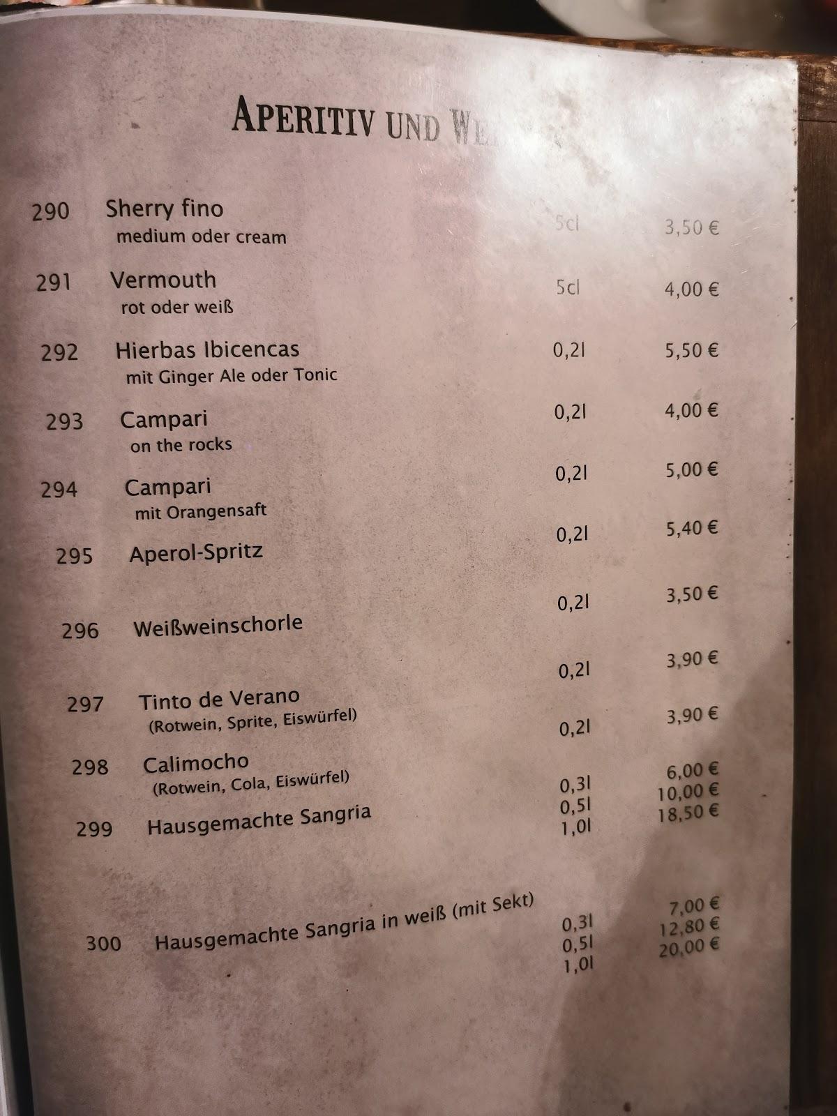 Speisekarte von El Toro restaurant, Minden