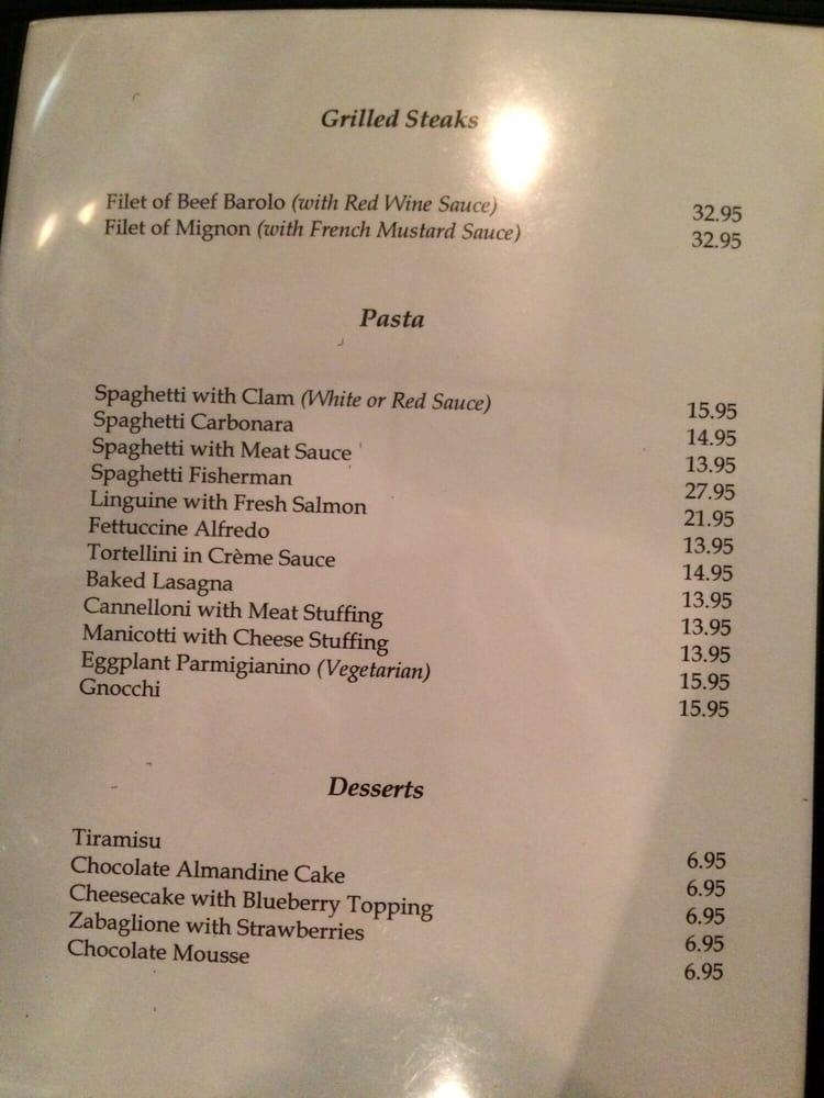 Menu at Frenchies restaurant, Houston