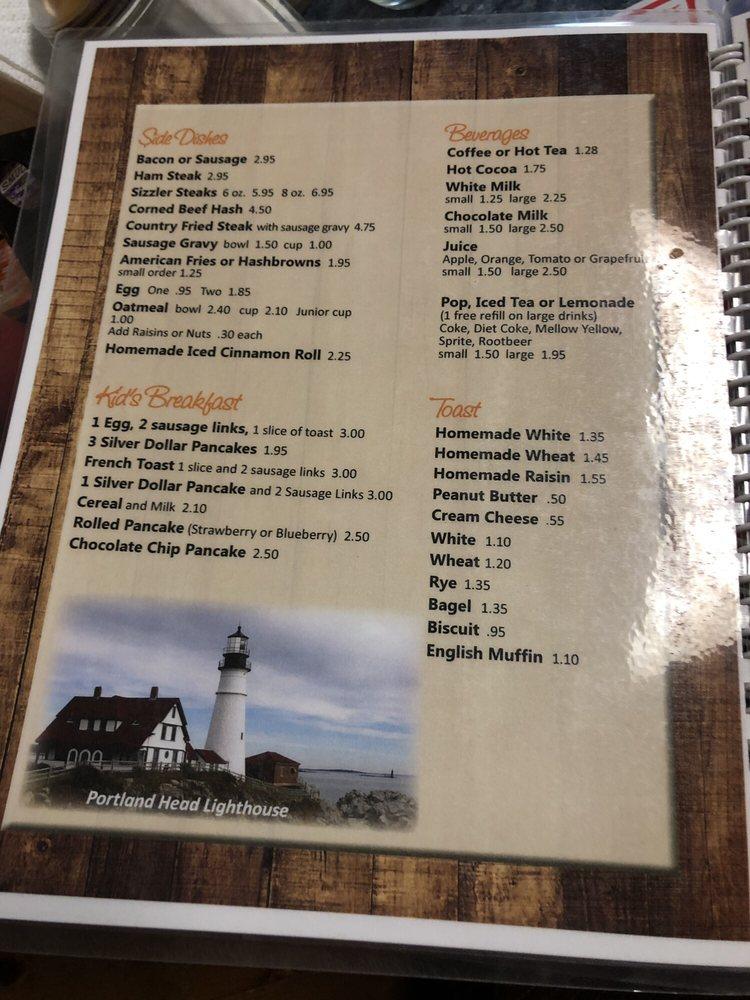 Menu at The Lakeside Inn restaurant, Sand Lake, 27 W Lake St
