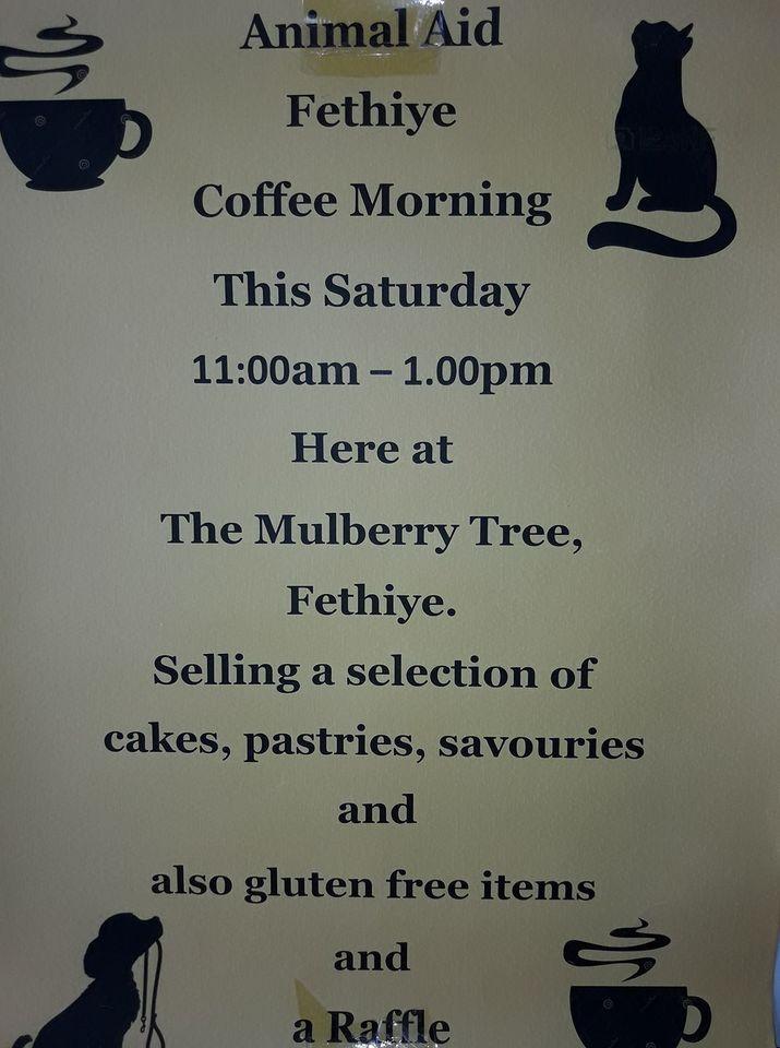 Menu at The Mulberry Tree Cafe-Restaurant, Fethiye