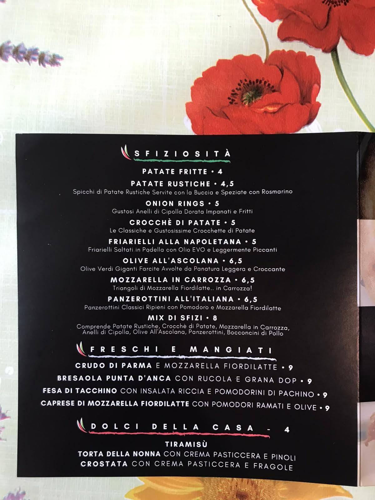 Menu at CAMM - Ristorante & Pizza Gourmet, Milan