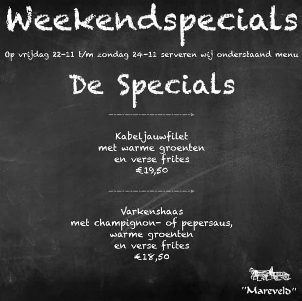 Menu at Mareveld, Schimmert, Mareweg 23