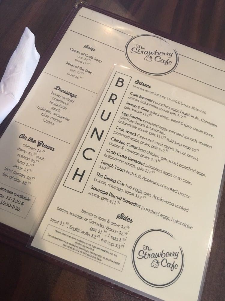Menu at Strawberry Cafe, Madison