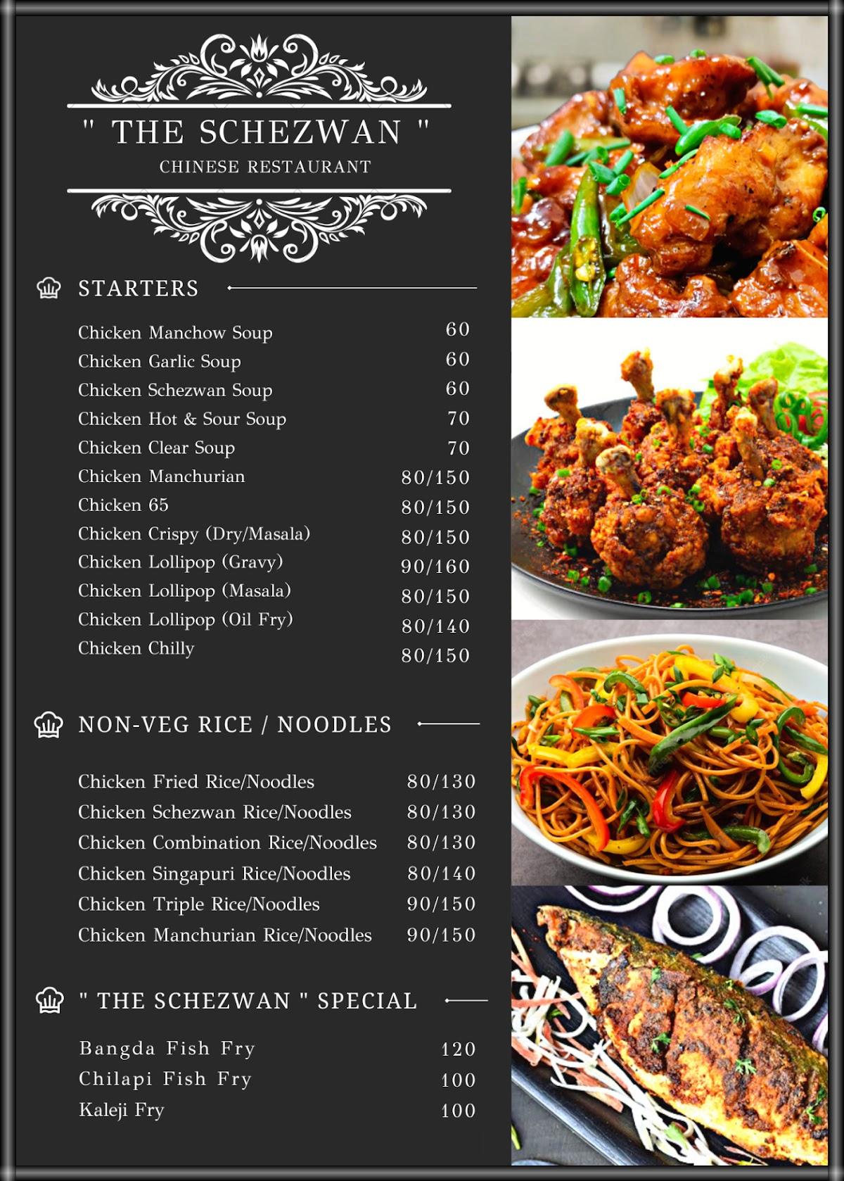 Menu at The Schezwan Chinese Restaurant, Pimpri-Chinchwad