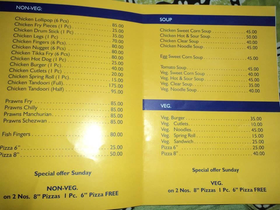 Menu at Violet Kitchen, Mumbai