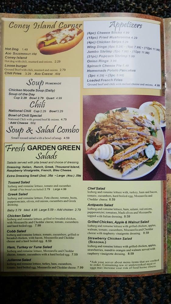 Menu at 3 sons diner restaurant, Warren, Van Dyke Ave