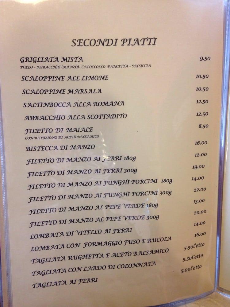 Menu da Il Melograno pizzeria, Velletri, Via Appia Sud 151