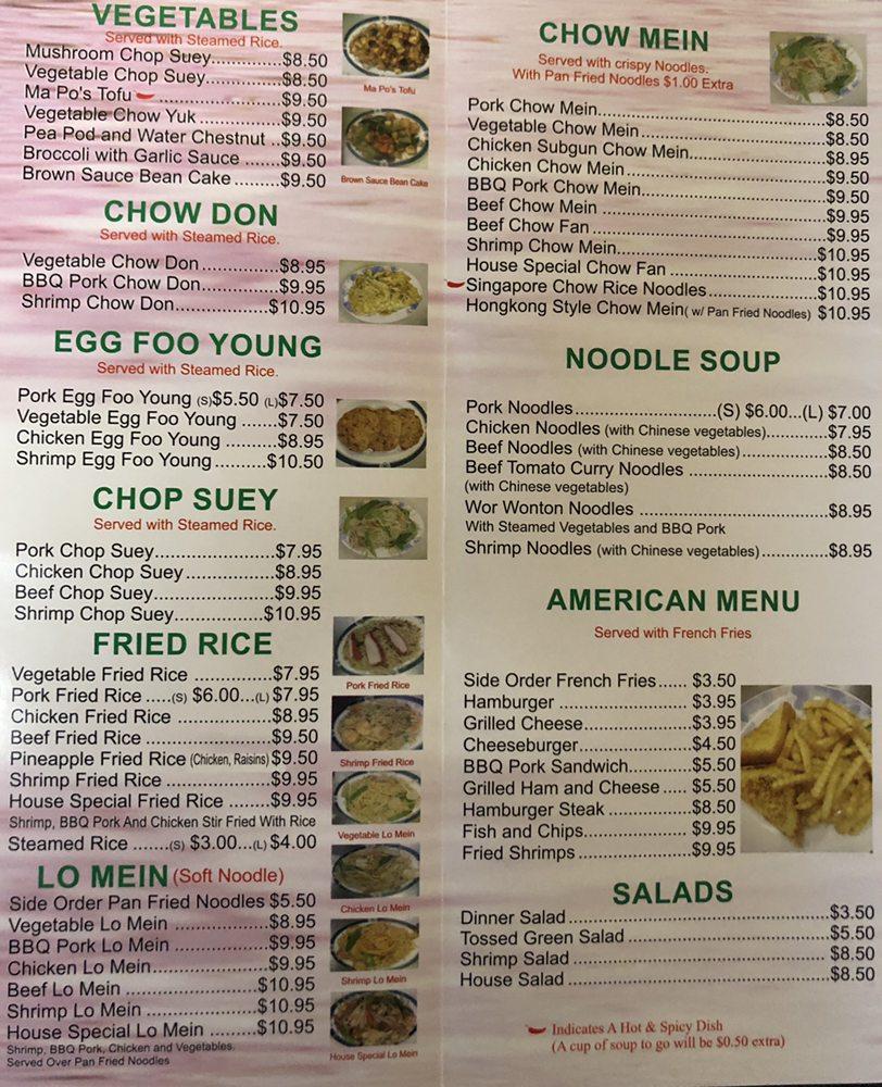 Menu at Happy Family Chinese & American Restaurant, Newberg