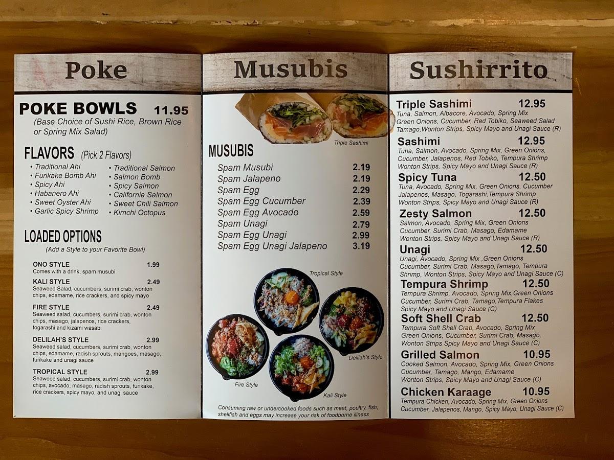 Carta del restaurante Good Friends Hawaiian Poke, Davis