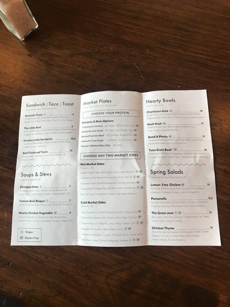 Menu at Vessel Kitchen restaurant, Park City, Uinta Way E1