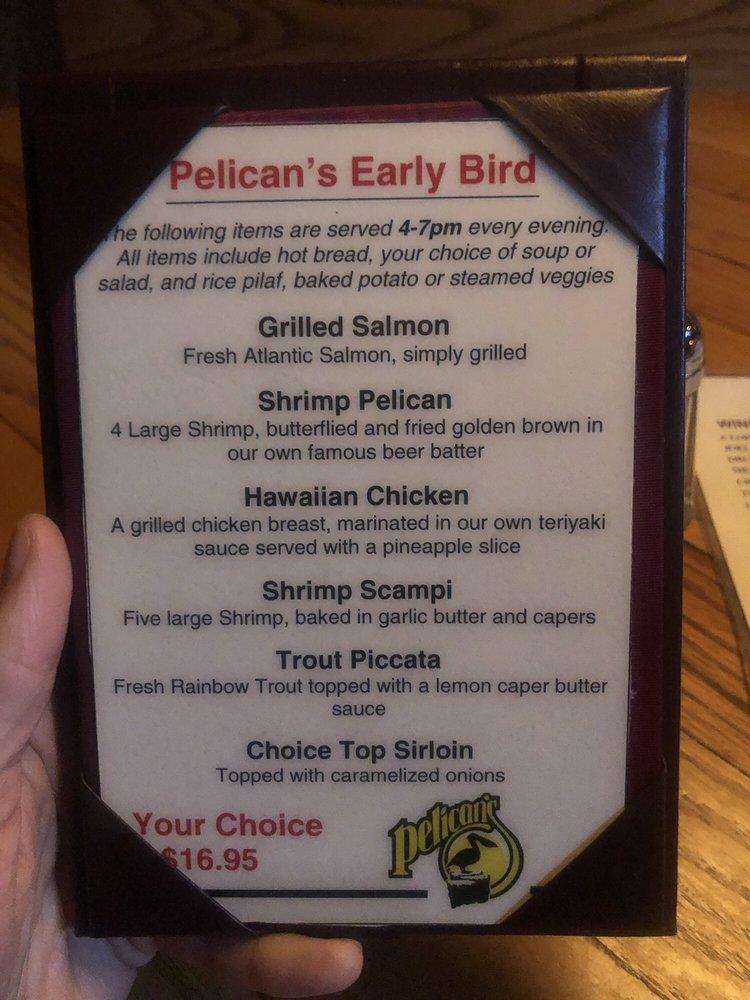 Menu at Pelican's Steak & Seafood pub & bar, El Paso
