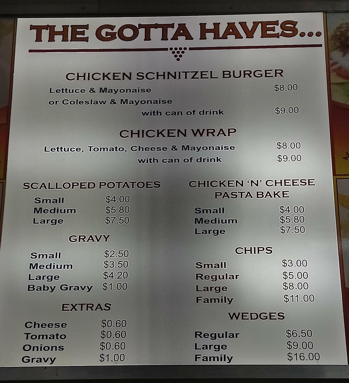 Menu at Hi5 Chicken restaurant, Cranbourne West