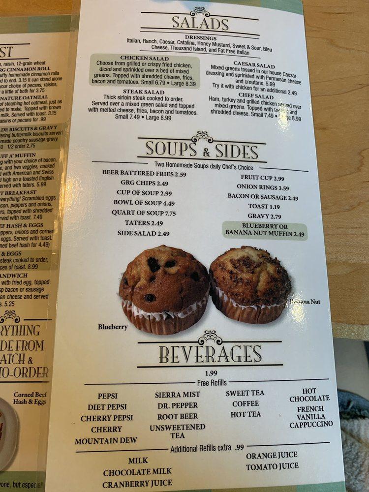 Menu at Golden Rye Grille restaurant, New Middletown, Main St