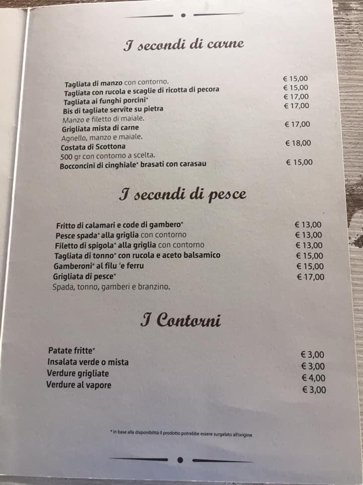 Speisekarte von Ristorante "I Conti Corti", Concorezzo, Strada ...