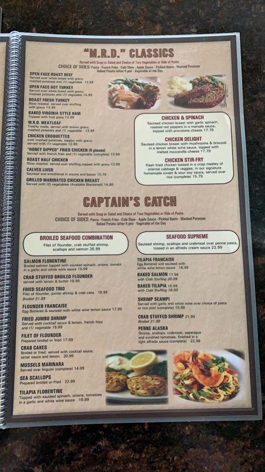Menu at Maurice River Diner restaurant, Maurice River, NJ-47