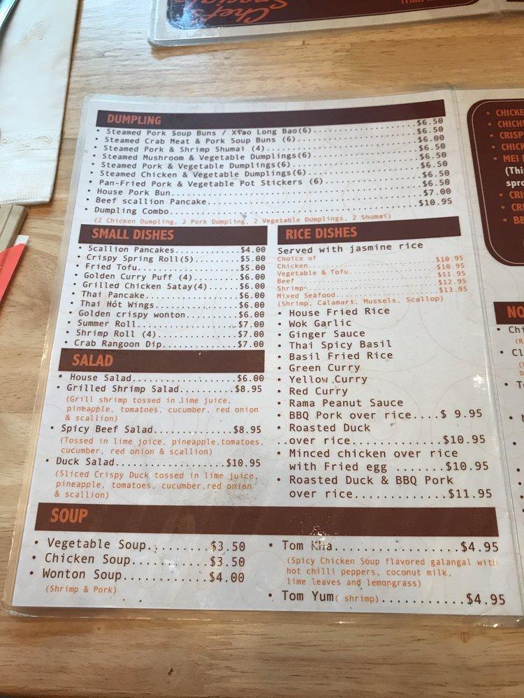 Menu at Noodle Plus restaurant, White Plains