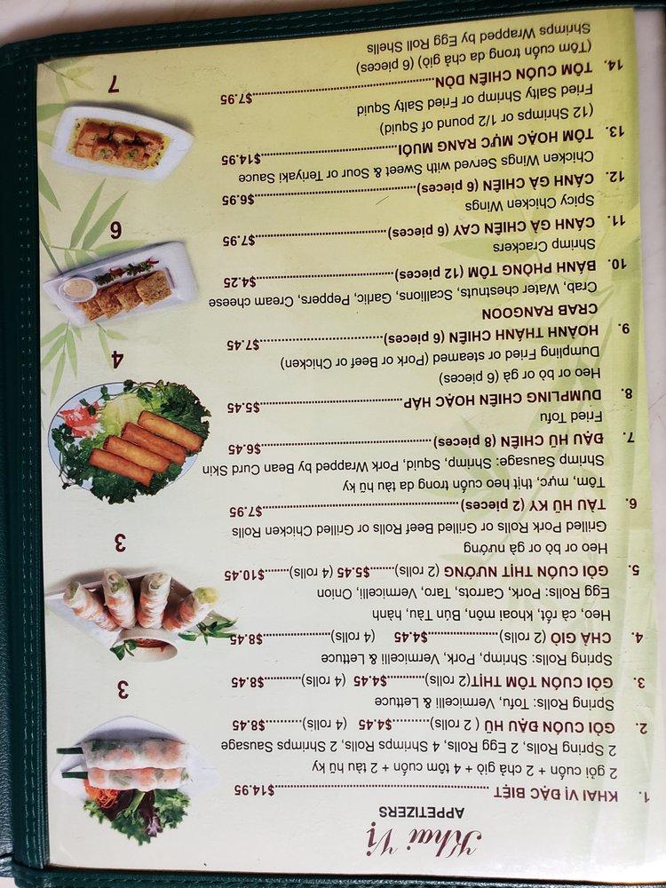 Menu at Pho Tan restaurant, Lakeland, S Combee Rd