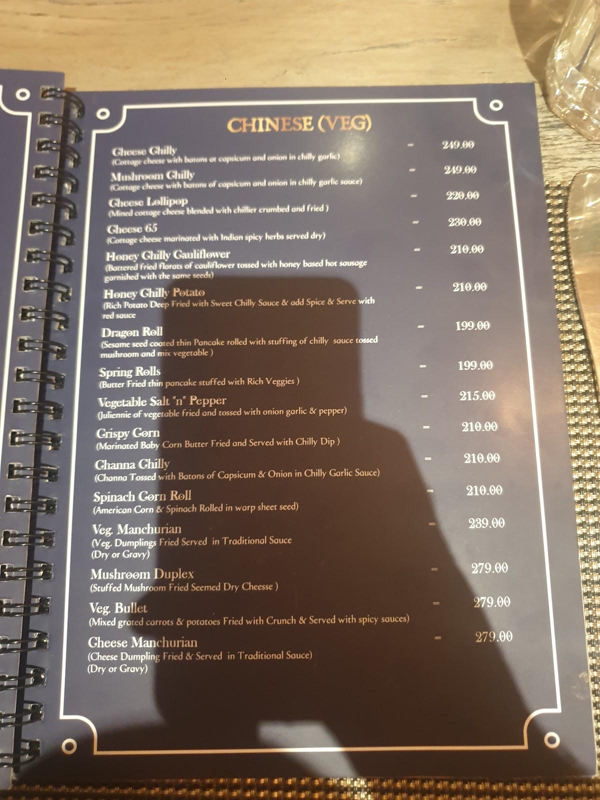 Menu at Maples, Ambala
