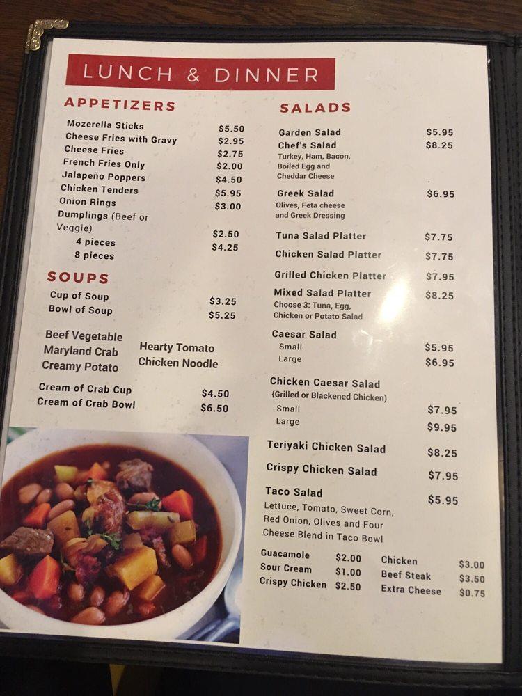 Menu at Orchard Cafe, Odenton