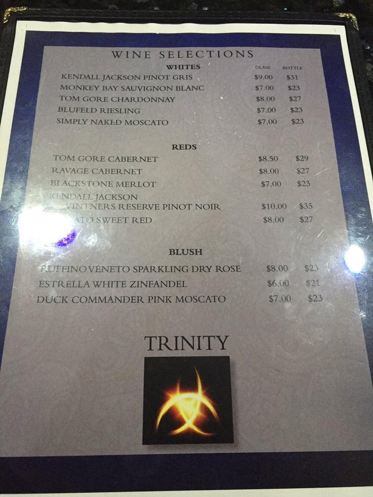 Menu at Trinity Grill & Bar, Hyattsville