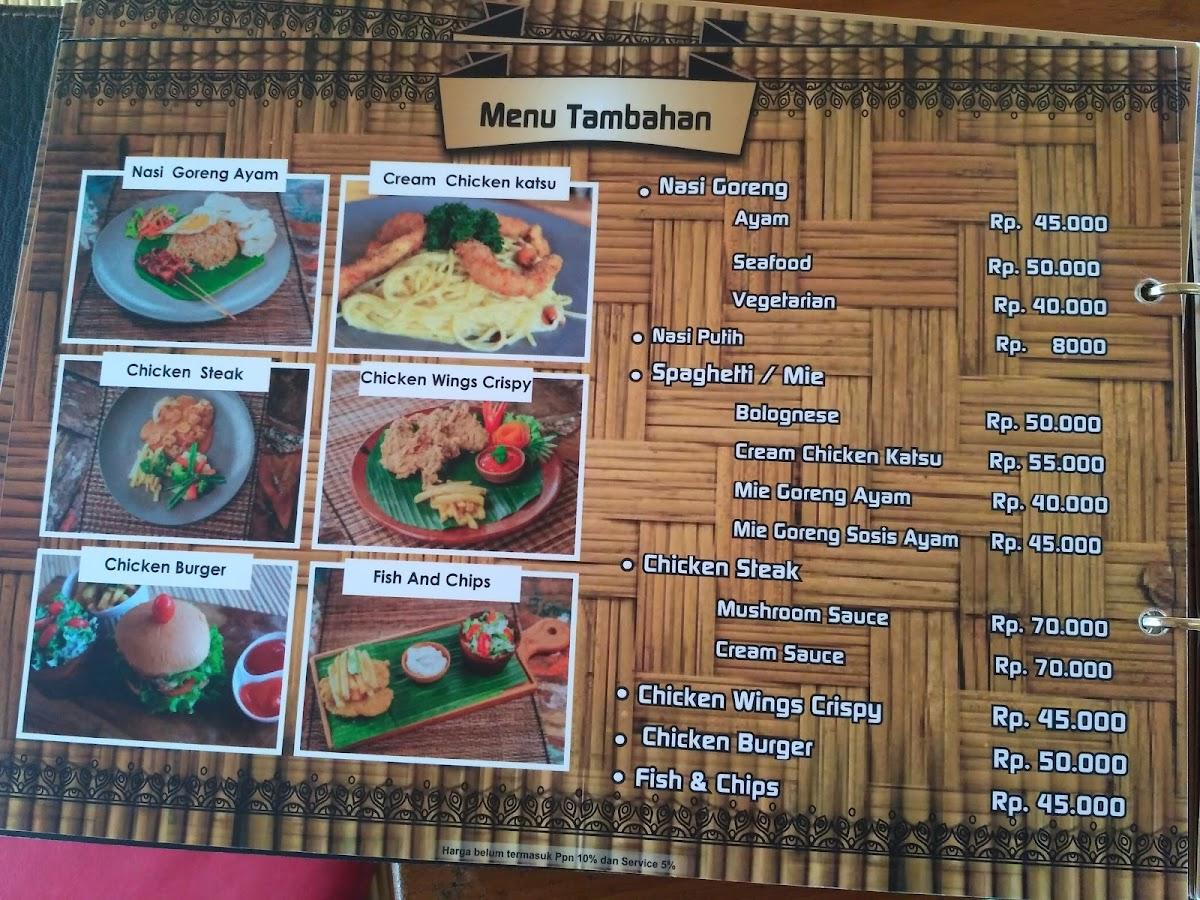 Menu at Segara Bambu Restaurant, Denpasar, Jl. Astasura No.99