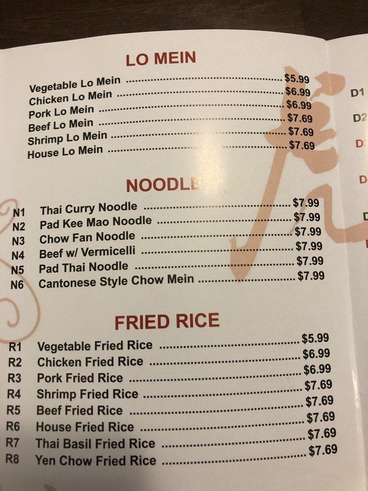 Menu at Wok D'Lite restaurant, Houston, Fuqua St