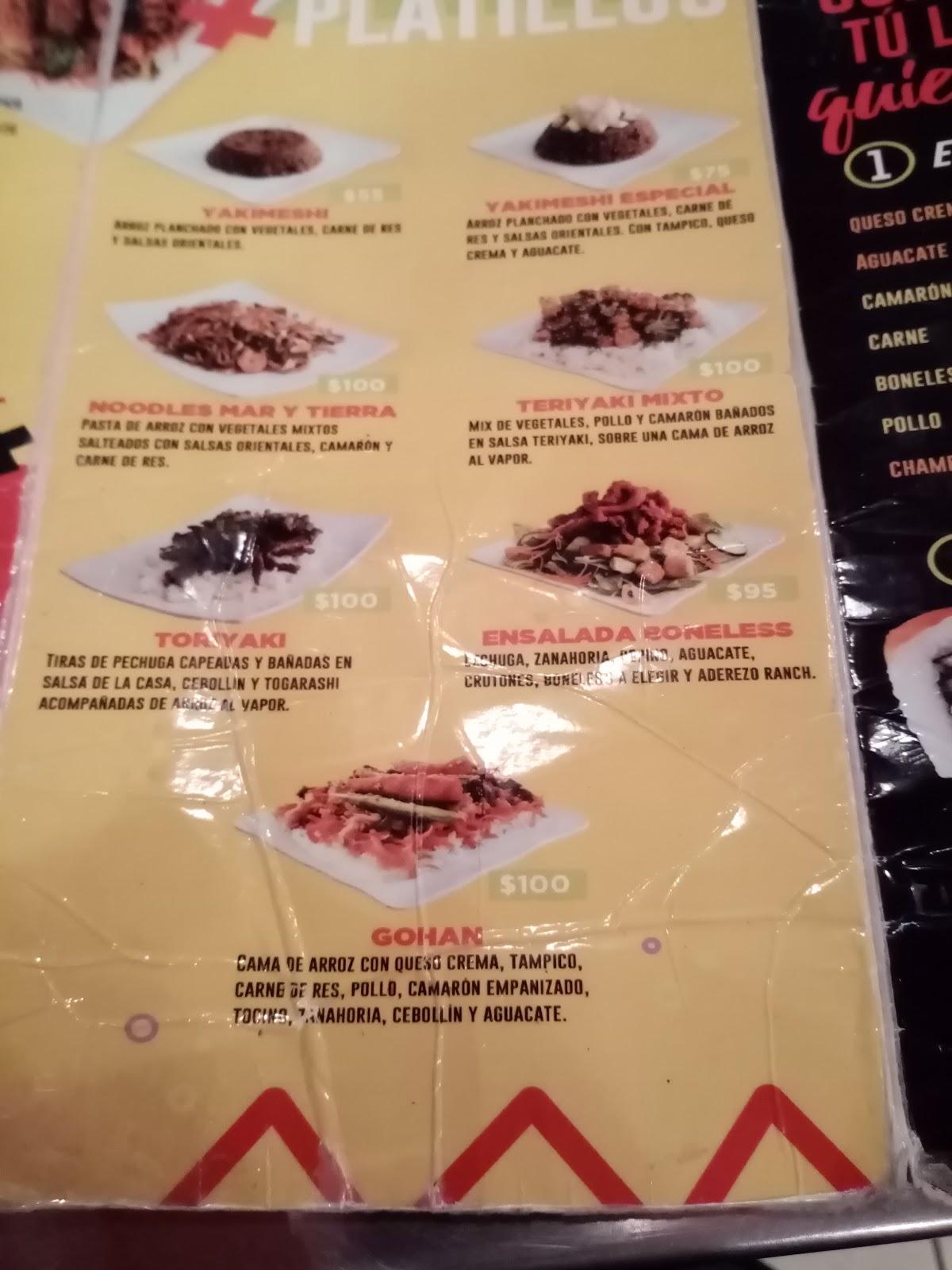 Menu at Tu Rollo Cinco Sushi restaurant, Hermosillo, Blvd. Antonio ...