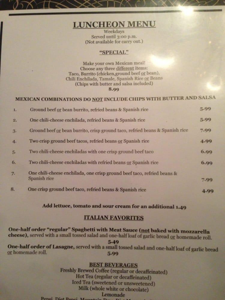 Menu at Mex-Itali pizzeria, West Portsmouth