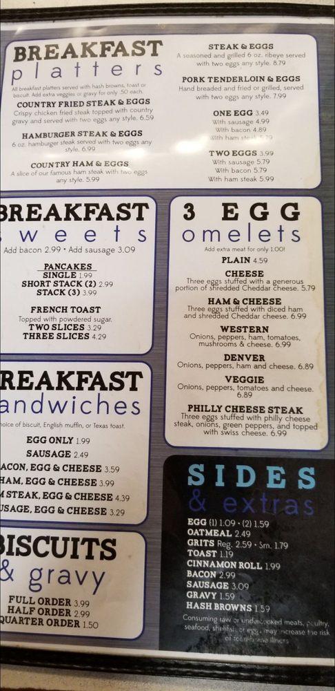 Menu at Jones Restaurant and Truck Stop, Lebanon