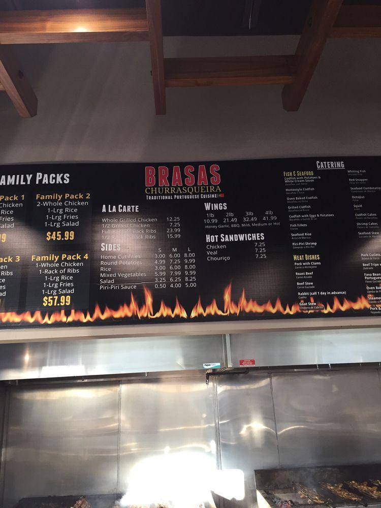 Carta del restaurante Brasas Churrasqueira Rotisserie & Grill, Mississauga
