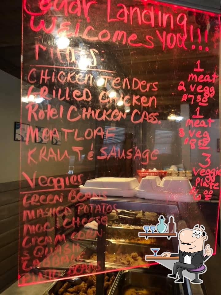 Cedar Landing, Winfield - Restaurant menu, prices and reviews