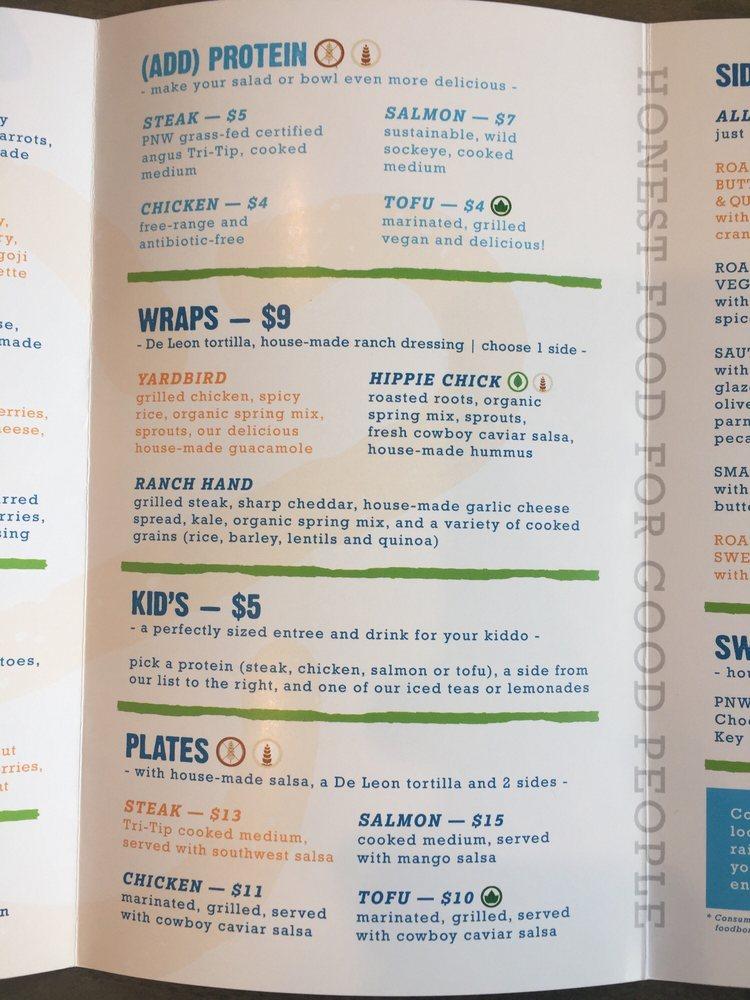 Menu at Cosmic Cowboy Grill - Coeur d'Alene restaurant, Coeur d'Alene