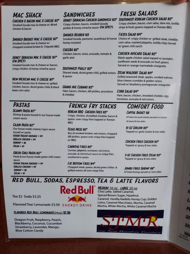 Menu at 4th Street Grille restaurant, Alamosa, 408 Fourth St
