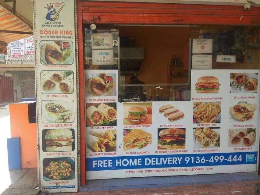 Menu at Doner King, New Delhi, Shop No 72