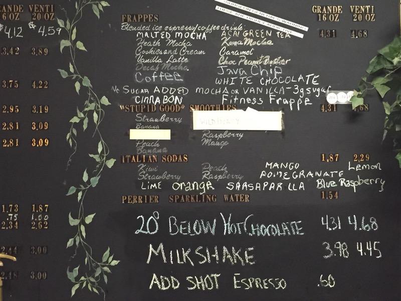 Menu at Higher Grounds Coffee Shoppe cafe, Boone