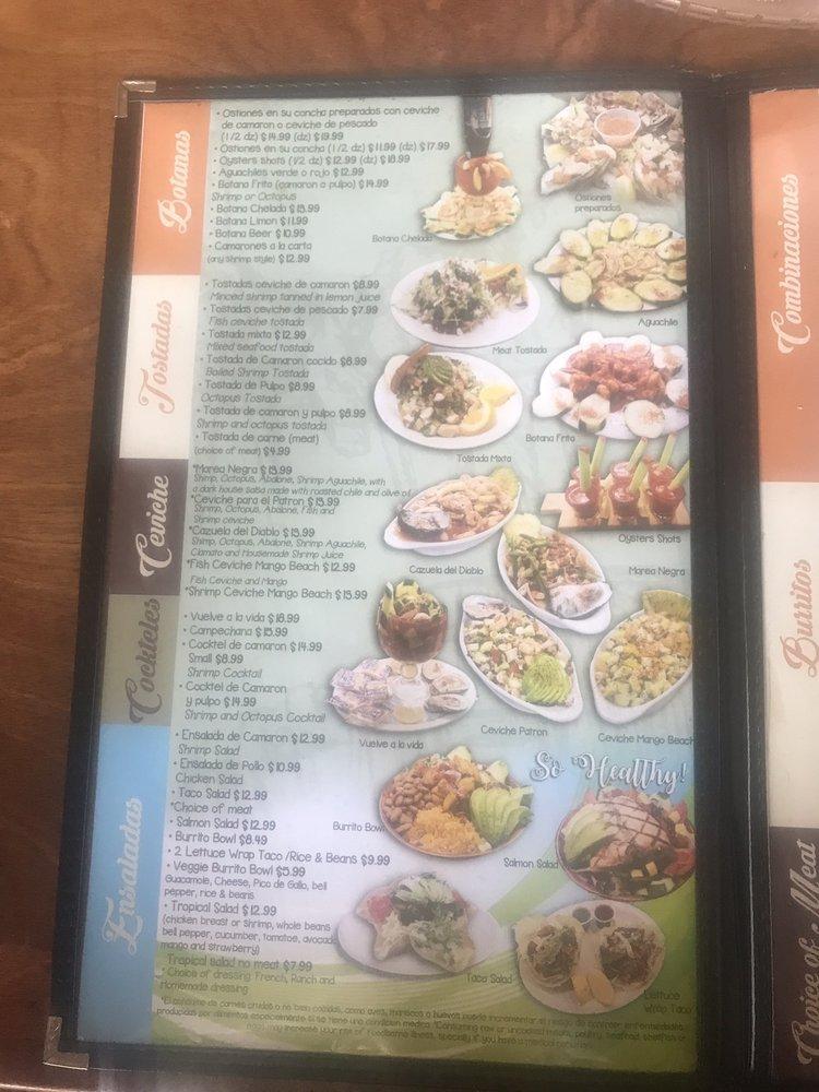 Menu at Valle Grullense pub & bar, Hanford